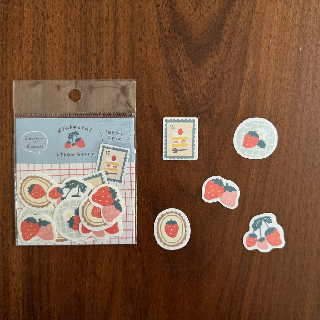 Furukawa Shiko Flake Seal, Spring Time | 古川紙工貼紙包, 春日系列 – a blank note