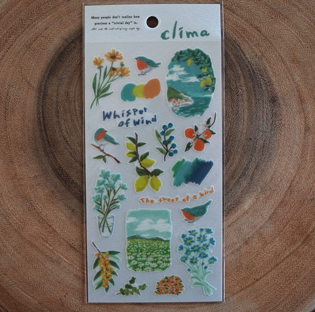 Mind Wave Sticker, Clima | 好日系列貼紙 – a blank note