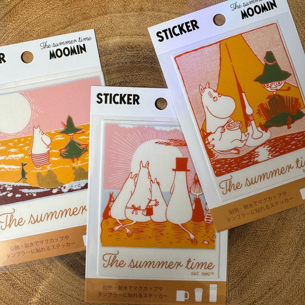 Moomin Sticker, The Summer Time, Square | 姆明貼紙 – a blank note