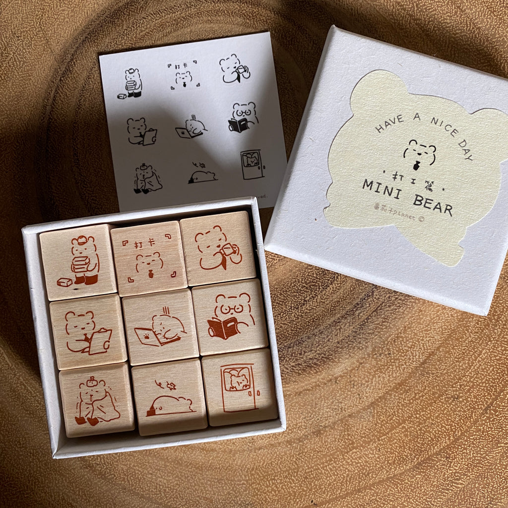 Tomatonasu Stamp, Work Day | 番茄子印章 – a blank note