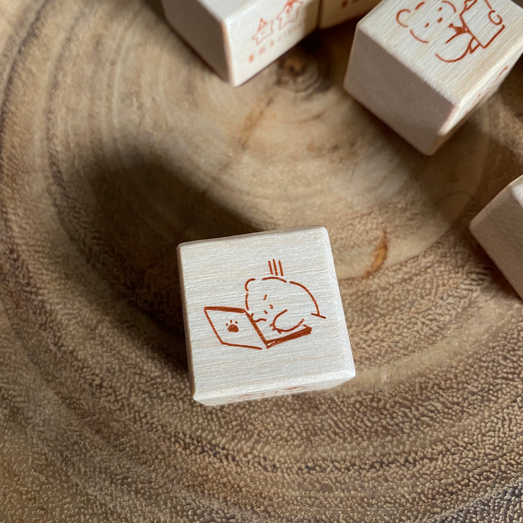 Tomatonasu Stamp, Work Day | 番茄子印章 – a blank note