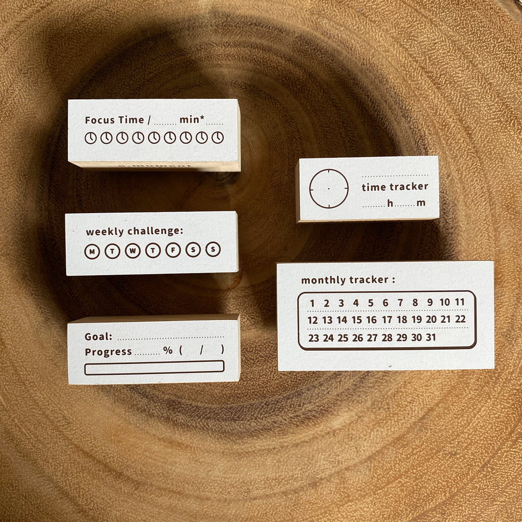 a.moment Stamp, Tracker 2 | 日程規劃印章 – a blank note