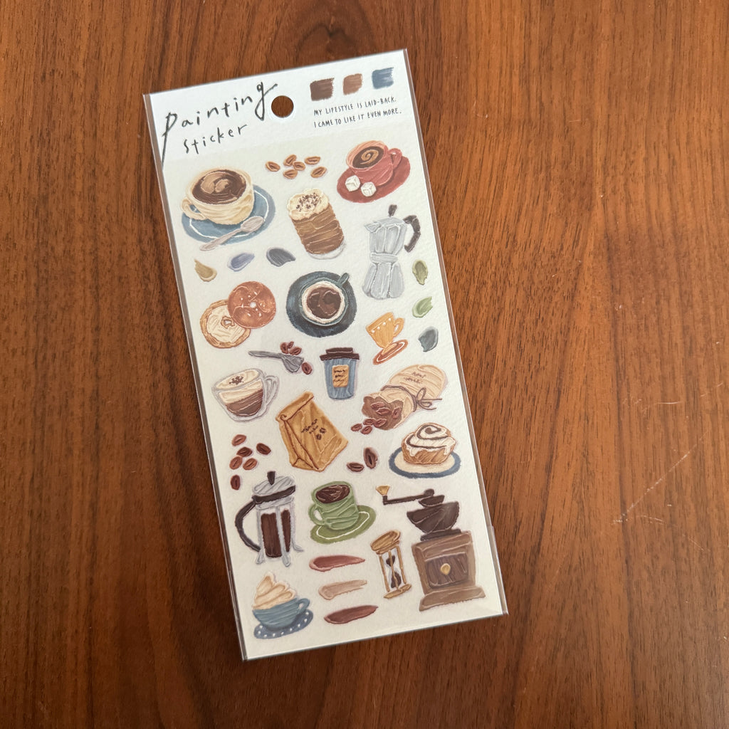 Mind Wave Sticker, Painting | 系列貼紙 – a blank note