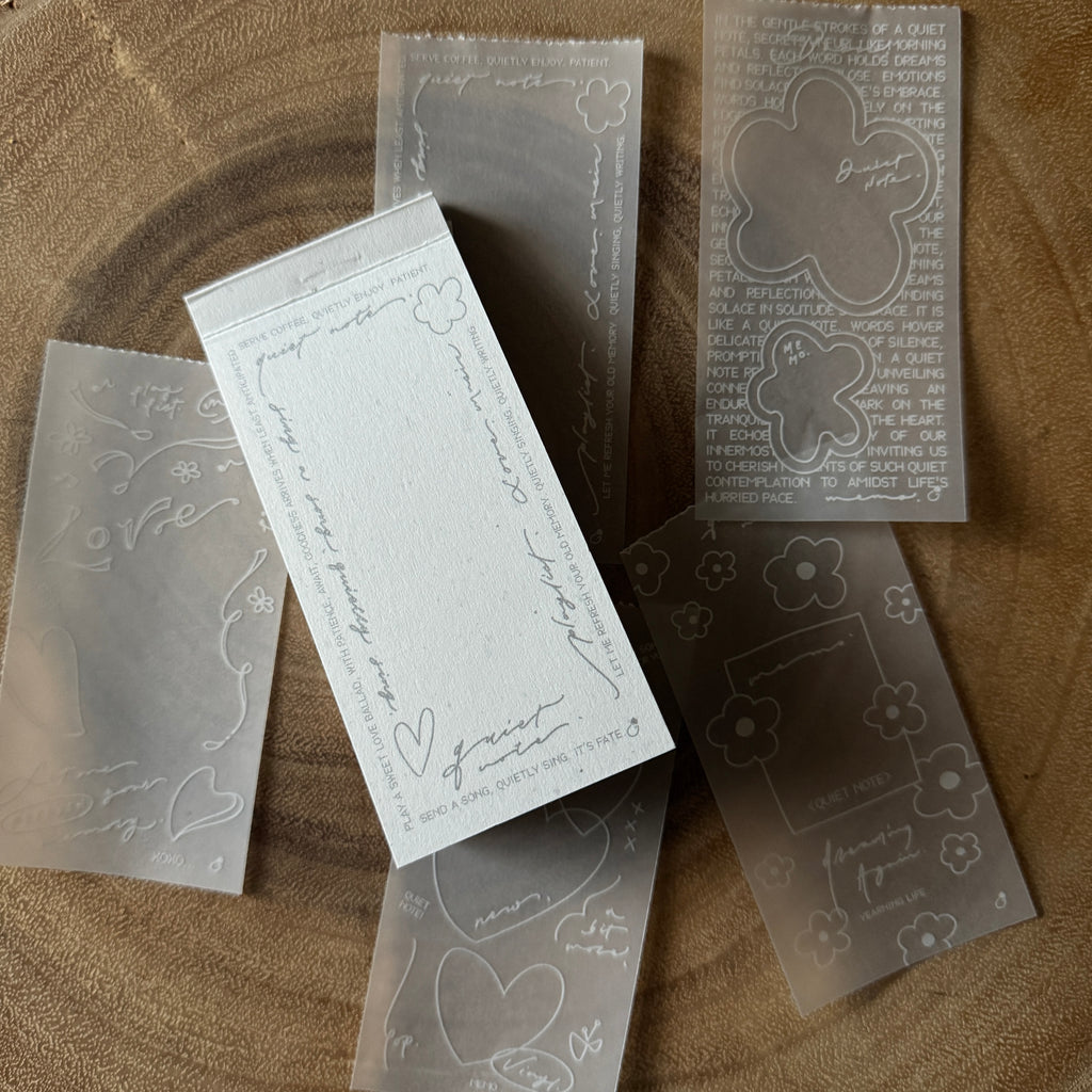 Mr. Eggplants Tracing Paper Memo, Quiet Note | 茄子先生描圖紙本 – a blank note