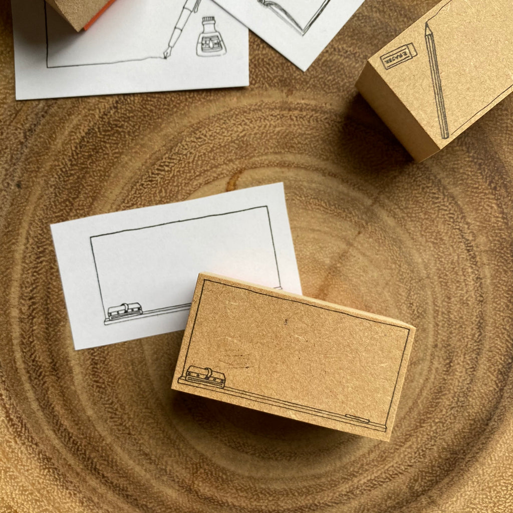 +Lab Stamp, Stationery Series | 山櫻紙品 文具系列印章 – a blank note