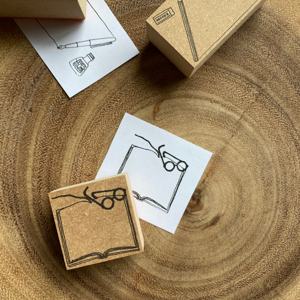 +Lab Stamp, Stationery Series | 山櫻紙品 文具系列印章 – a blank note