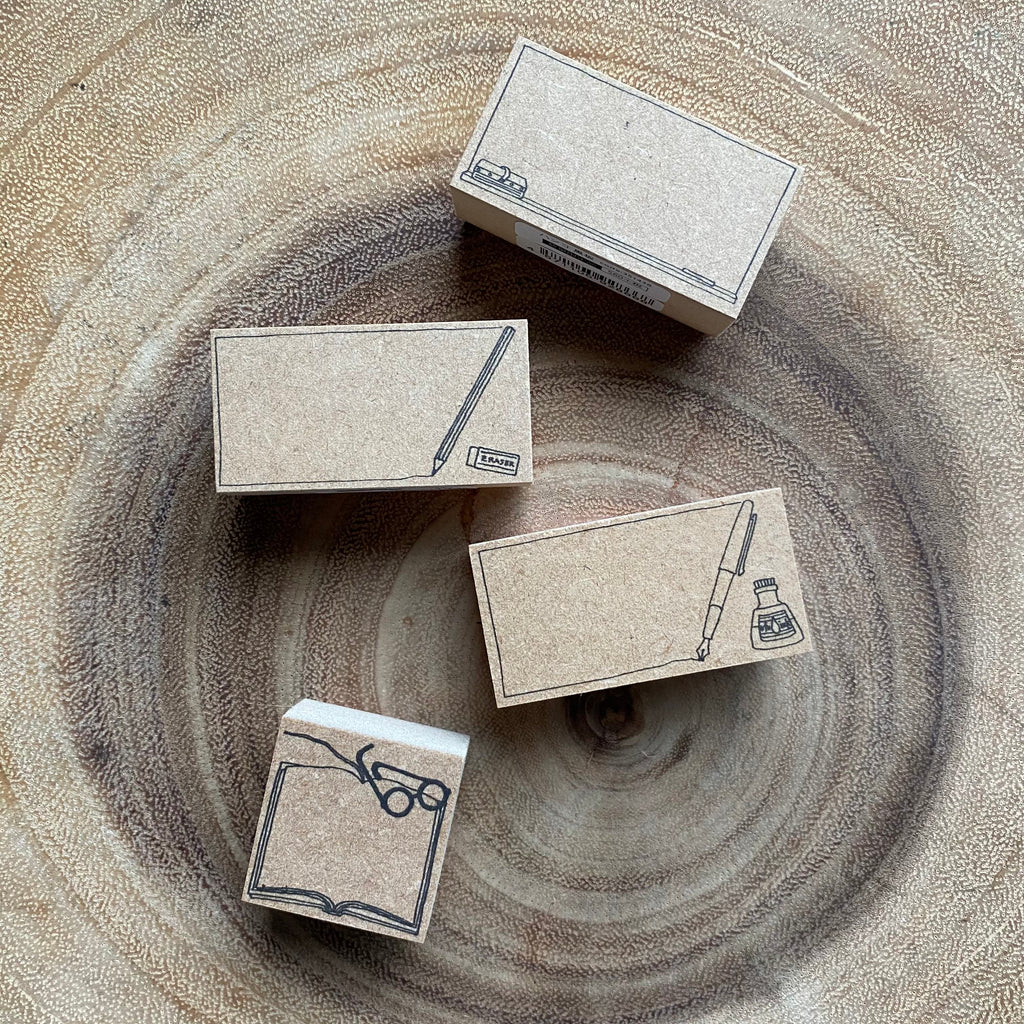 +Lab Stamp, Stationery Series | 山櫻紙品 文具系列印章 – a blank note