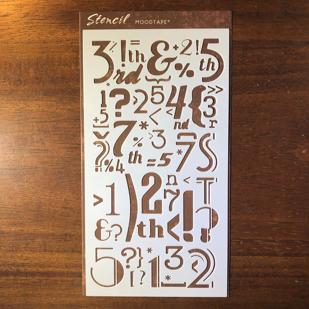 MOODTAPE Layering Stencil | MOOD和紙膠帶 遮蔽板 – a blank note