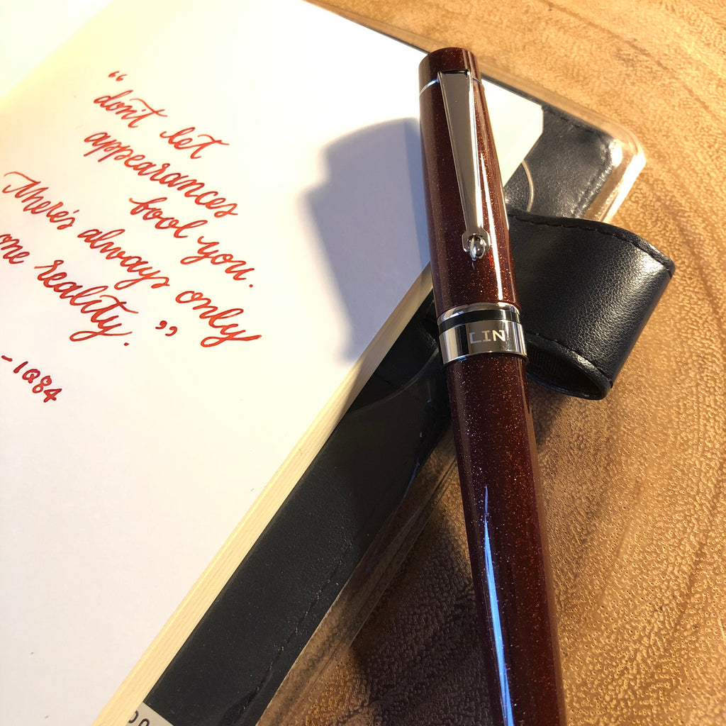 LIN PEN Fountain Pen, Spark Collection | 林氏筆業鋼筆, 火花系列 – a blank note