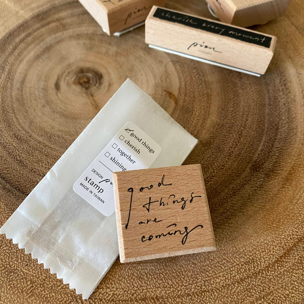 Pion Stamp | Pion印章 – a blank note