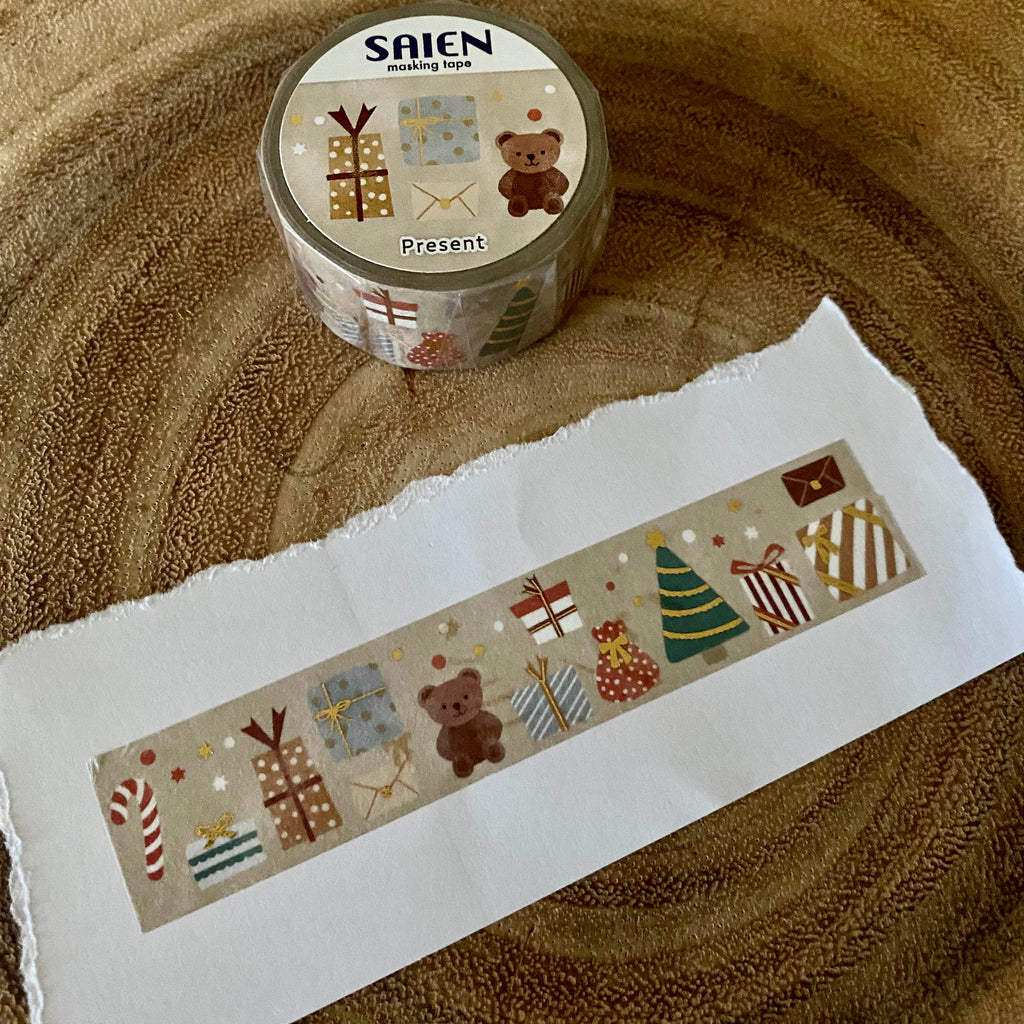 SAIEN Washi Tape, Present – a blank note
